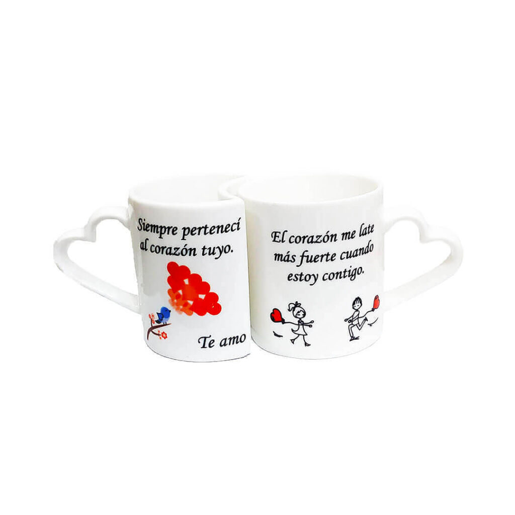 Taza pareja Amor A1 - Aroma a Flores