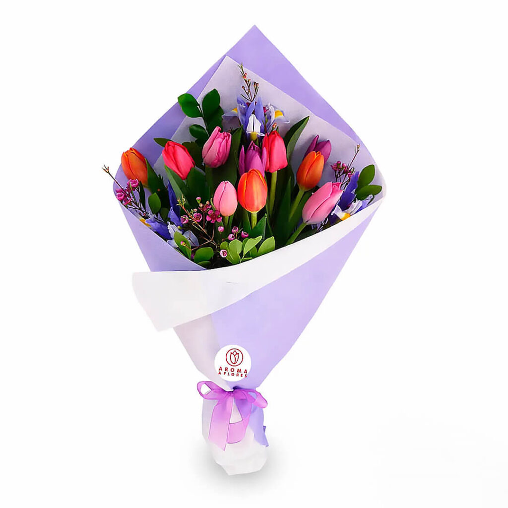 Ramo 10 Tulipanes azules - Aroma a Flores